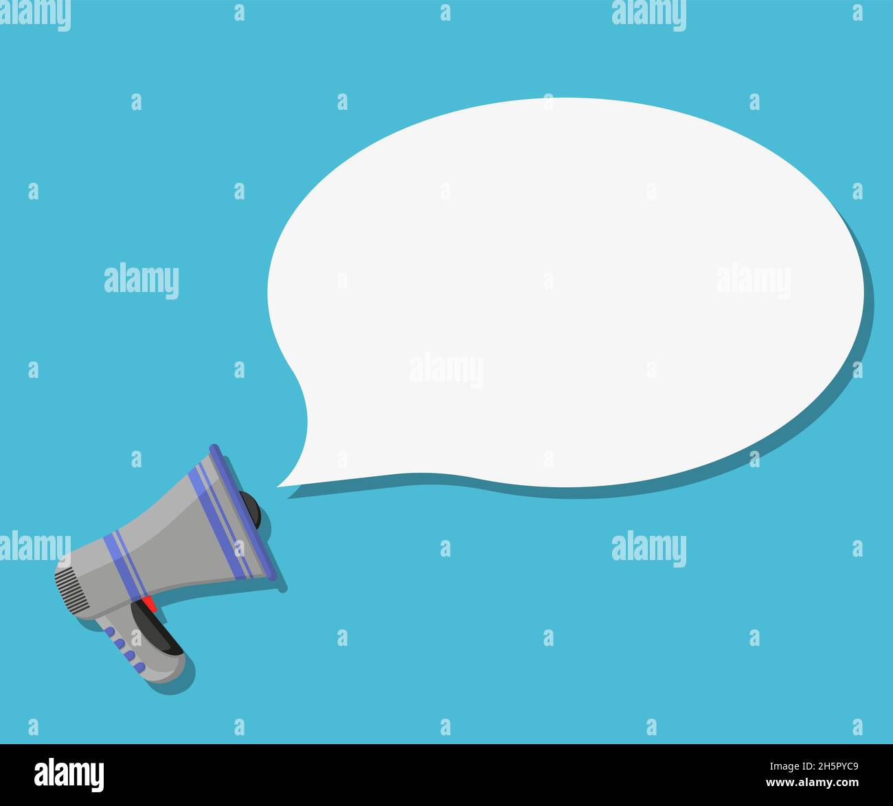 megaphone bubble with space for your text, vector Stock Vector Image ...
