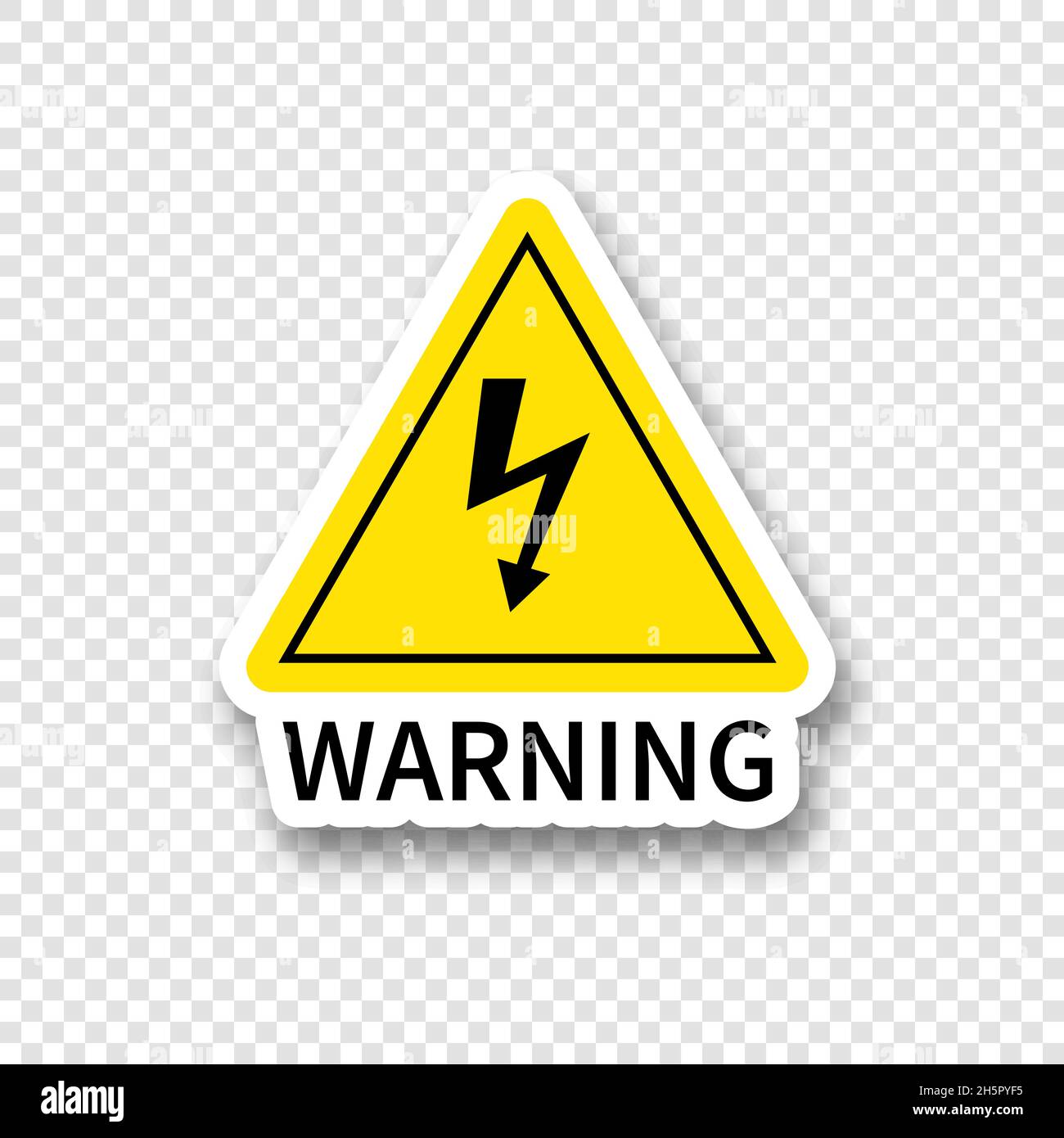 Electrical Hazard Warning Sign Sticker Beware Of Electric Shock Safety