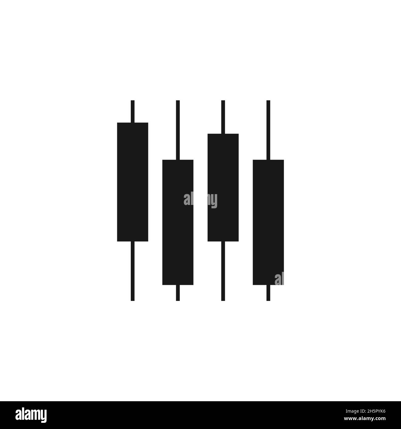 Stock exchange graphic icon, vector financial trade analysis graph ...