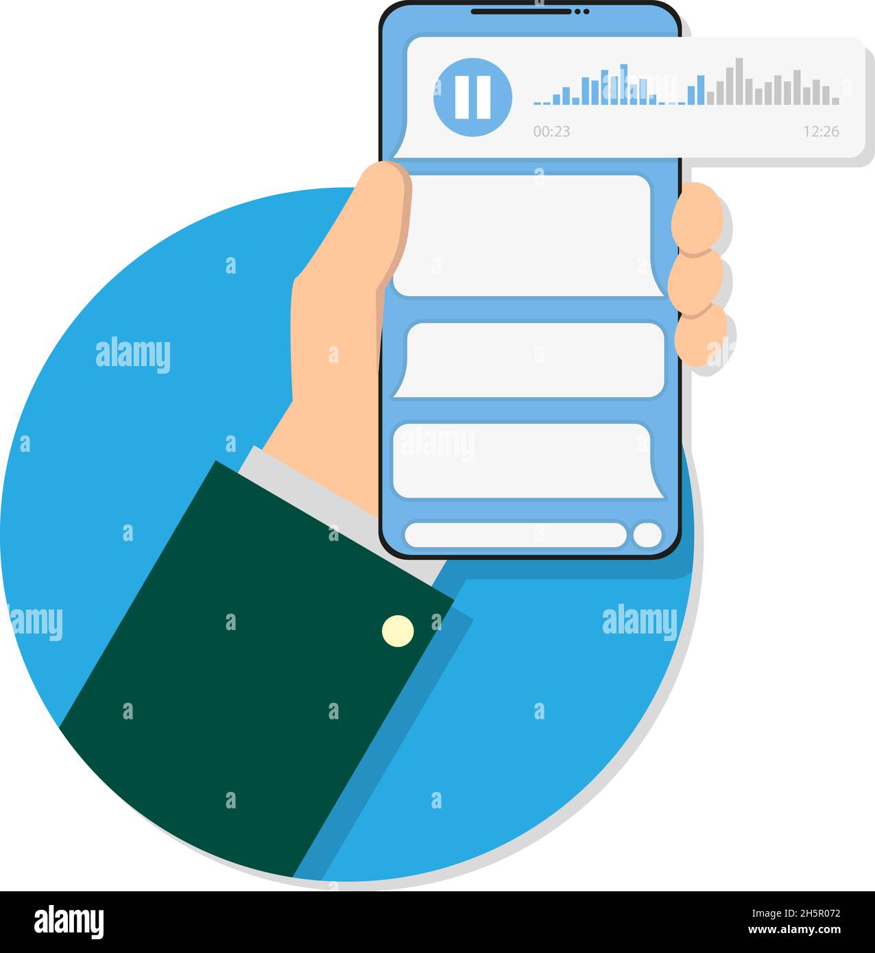 Send message contact person Stock Vector Images - Alamy