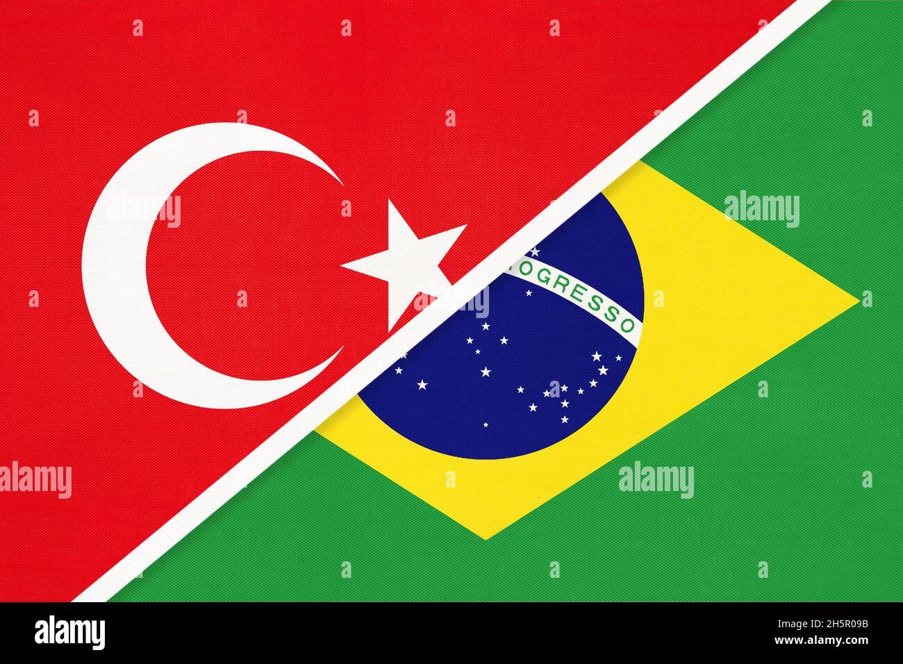 Turkey and Brazil, symbol of country. Turkish vs Brazilian national ...
