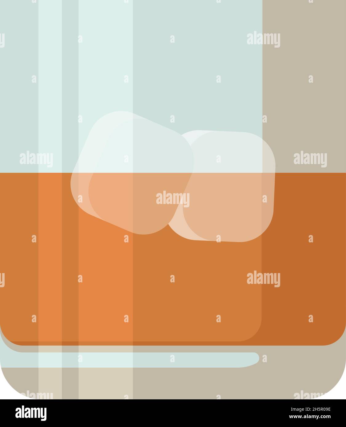 Glass ice cold golden Stock Vector Images - Alamy