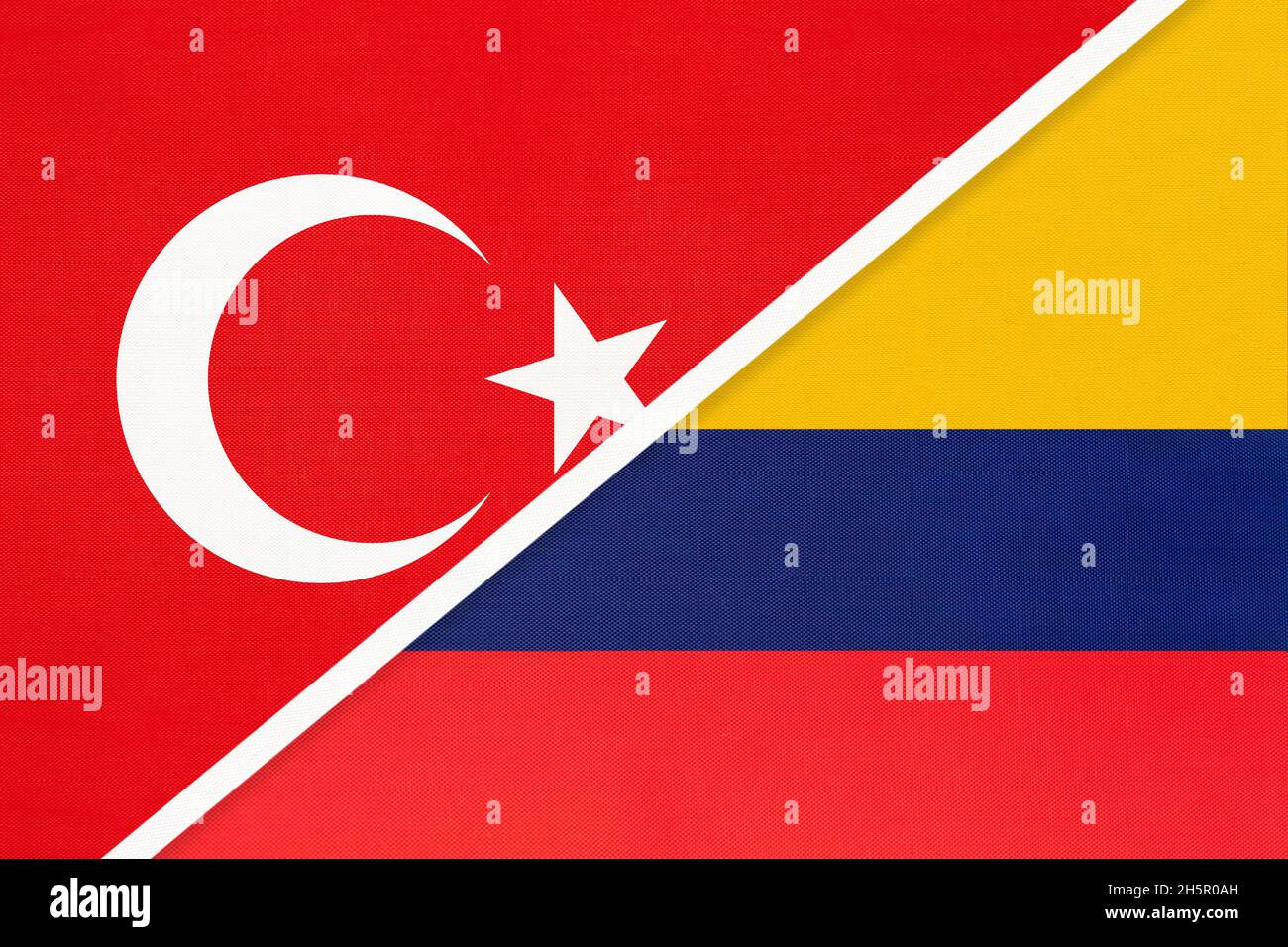 Turkey and Colombia, symbol of country. Turkish vs Colombian national ...