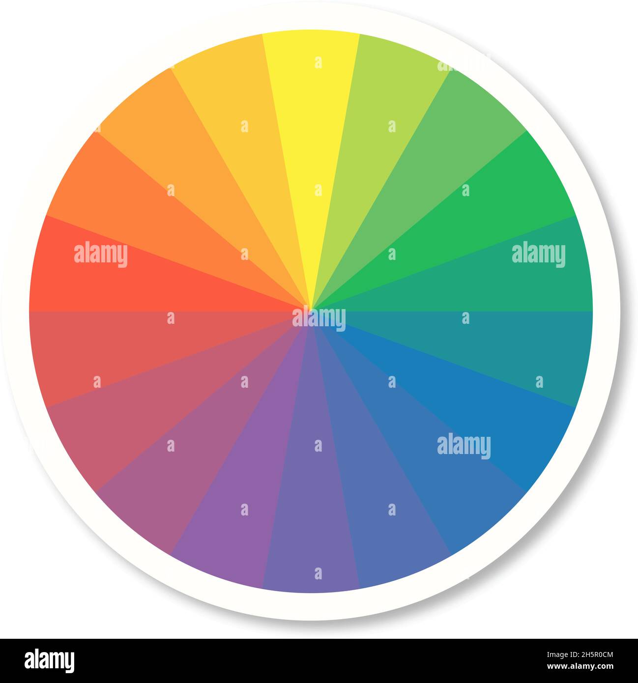 color circle with shadow on white background, vector Stock Vector Image ...