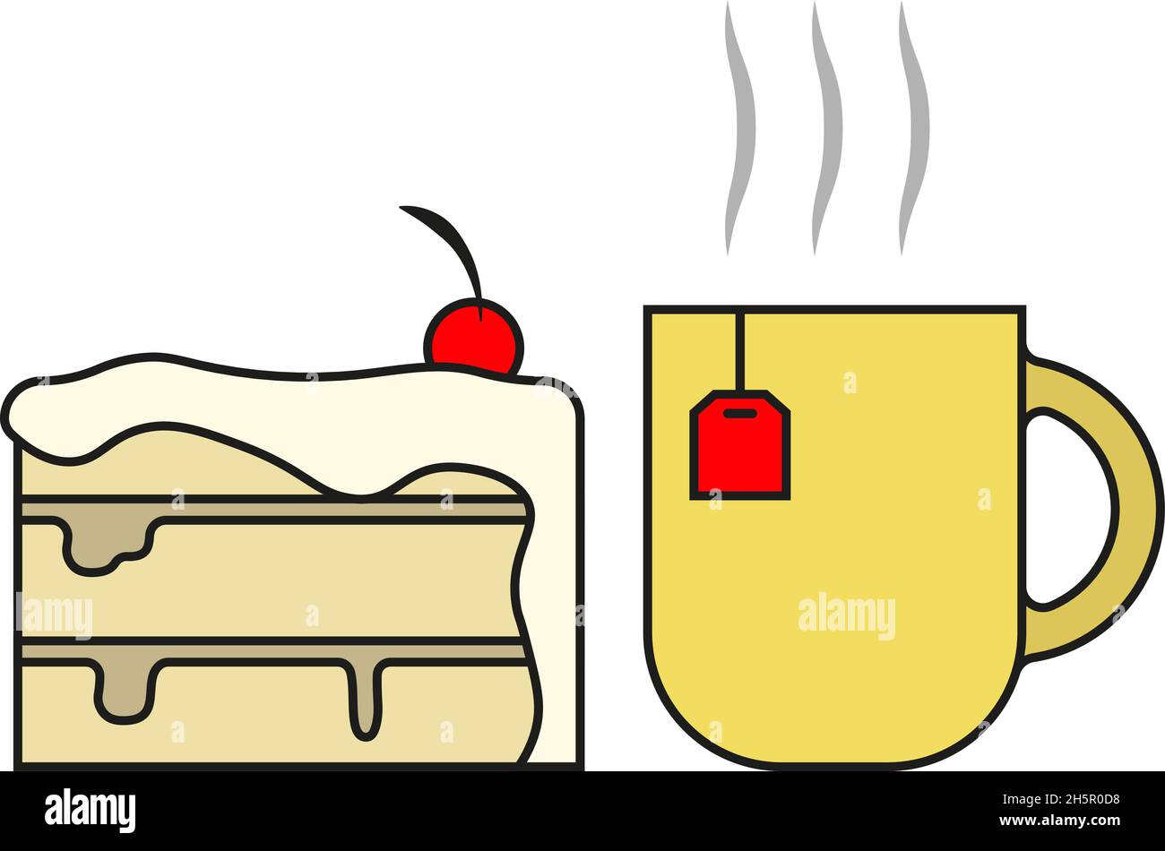 Muffin icon flat style Stock Vector Images - Alamy