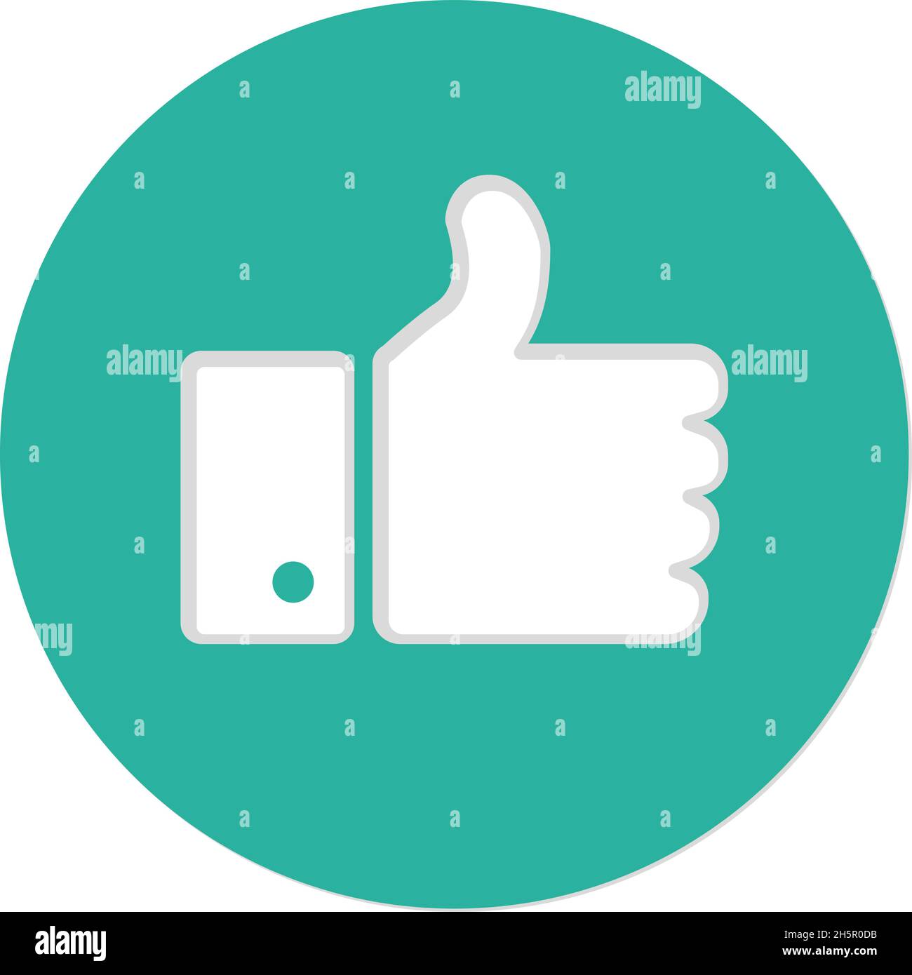 Like symbol in circle Stock Vector Images - Alamy