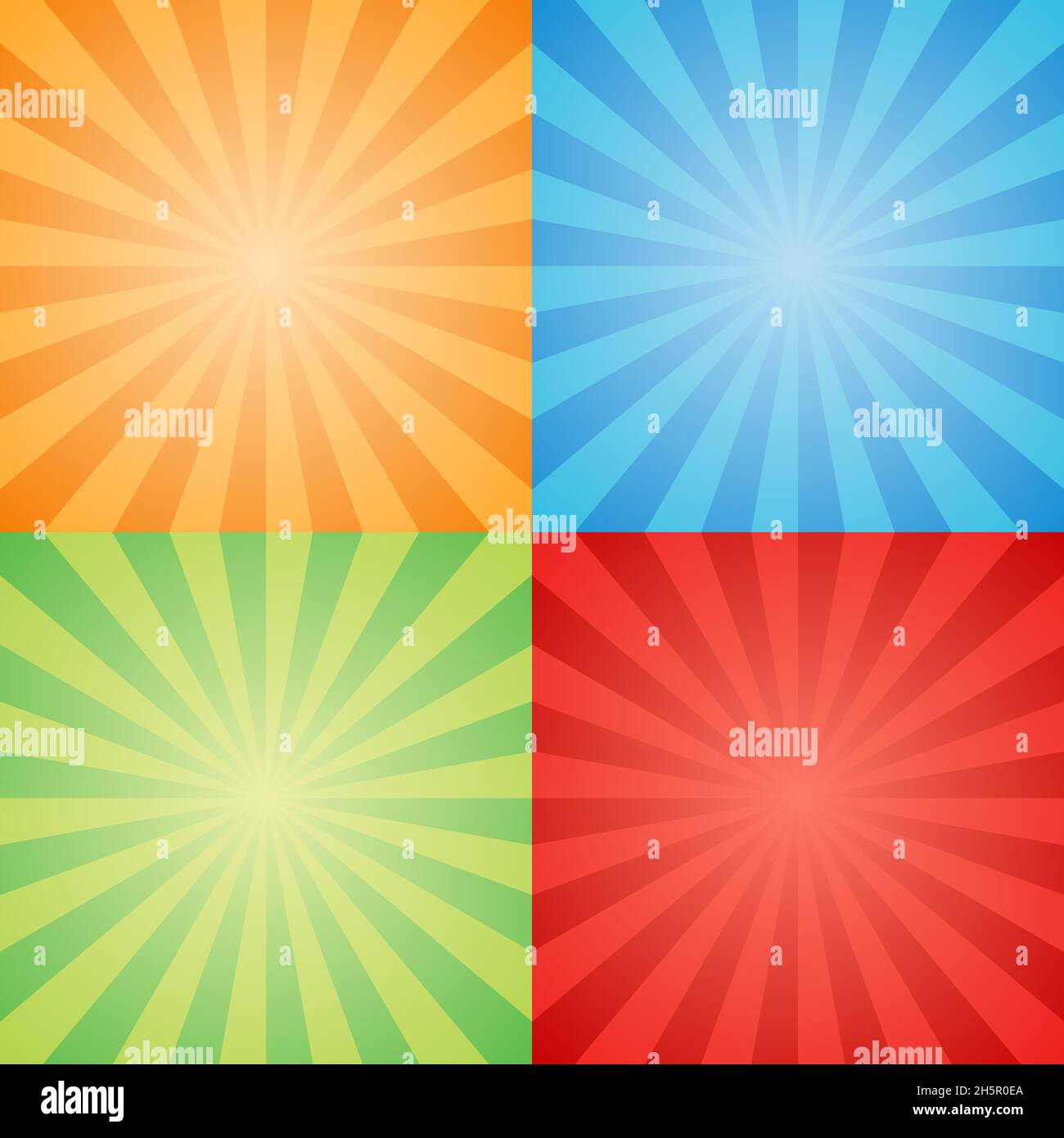 set of rays comics background, pop art, vector Stock Vector Image & Art ...