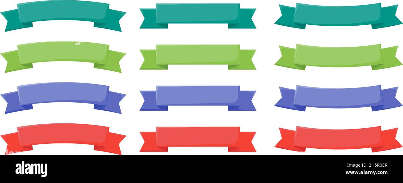 Color web ribbons Stock Vector Images - Alamy