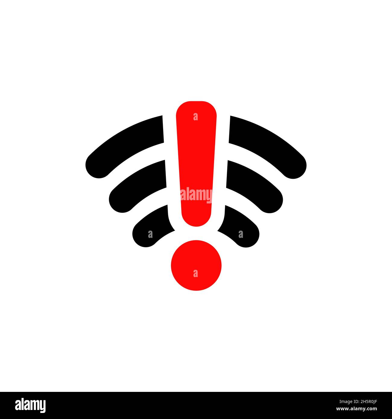 Bad network, wifi problem vector connection icon, server signal lost ... Bad network, wifi problem vector connection icon, server signal lost ...
