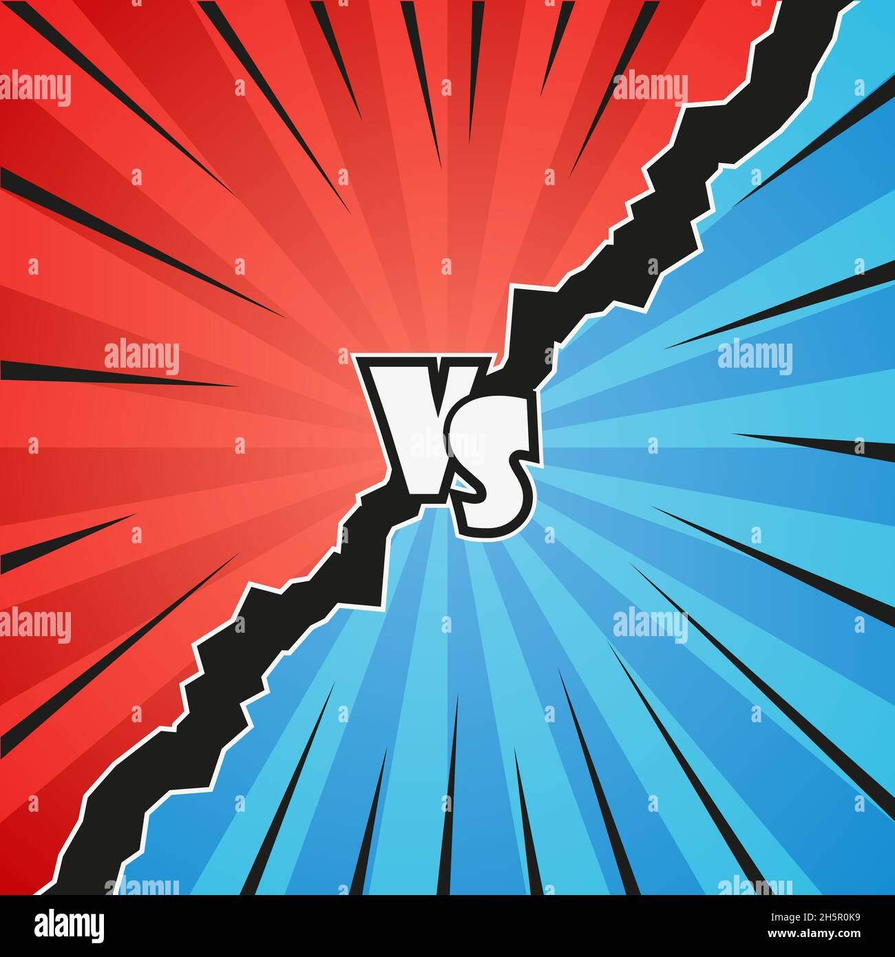 Versus letters fight background comic Stock Vector Images - Alamy