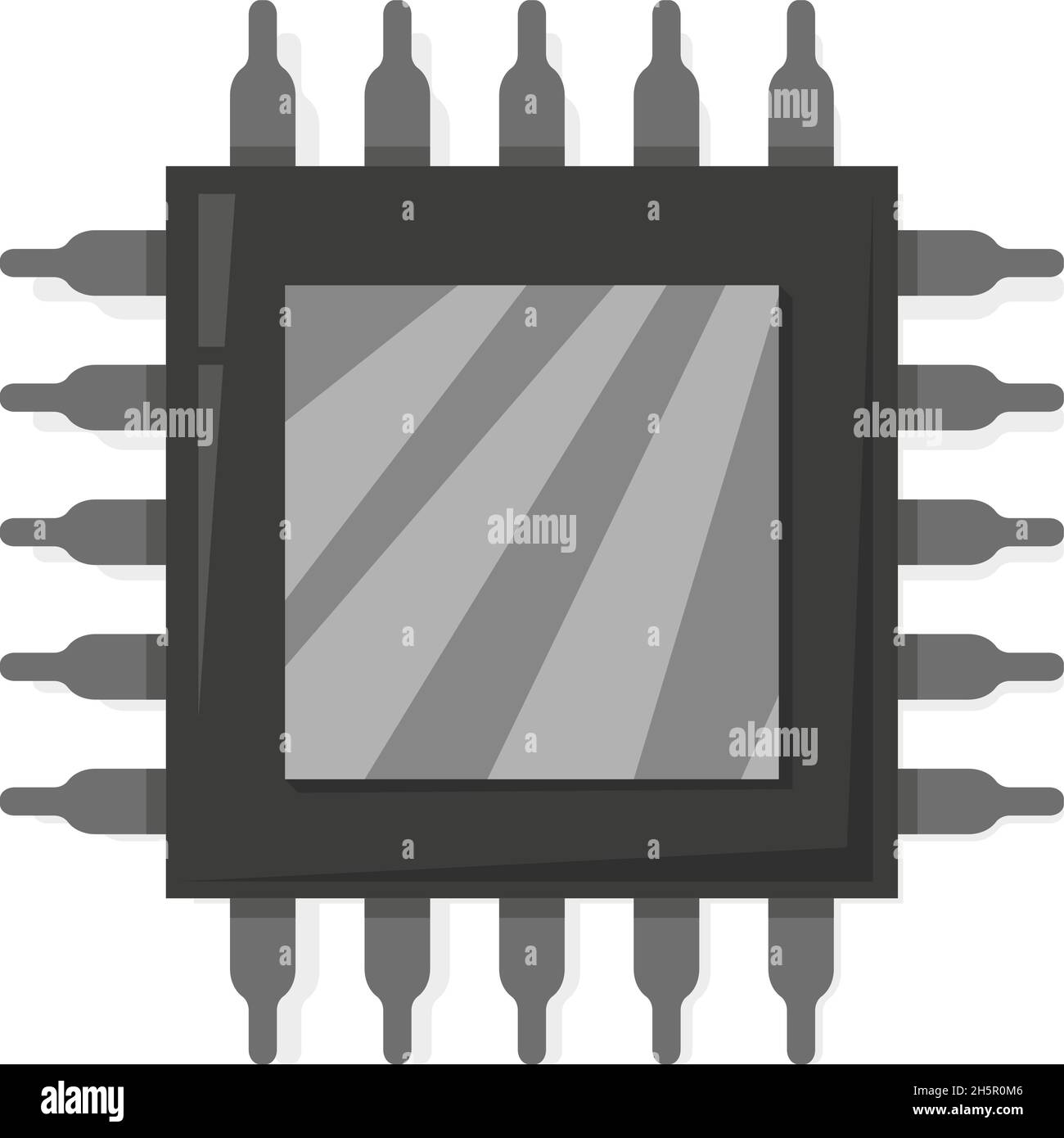 CPU computer microchip in flat style, vector illustration Stock Vector ... CPU computer microchip in flat style, vector illustration Stock Vector ...