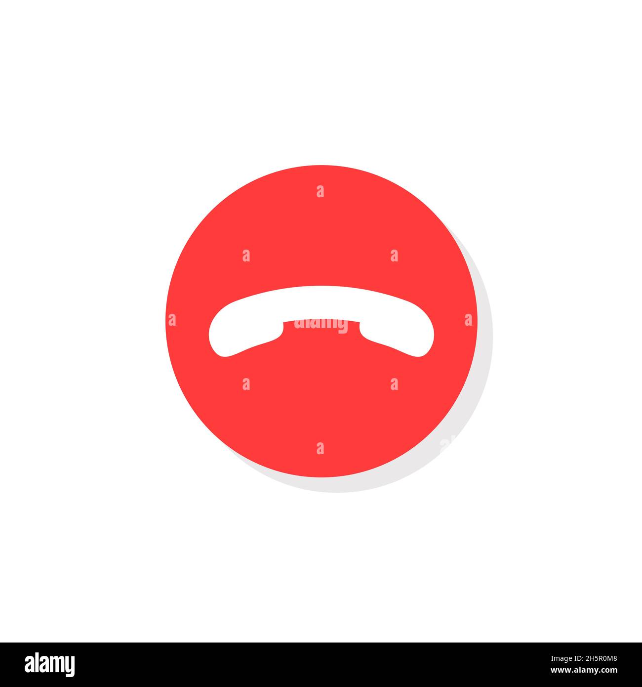 Call vector phone button vector decline symbol, mobile red circle ...