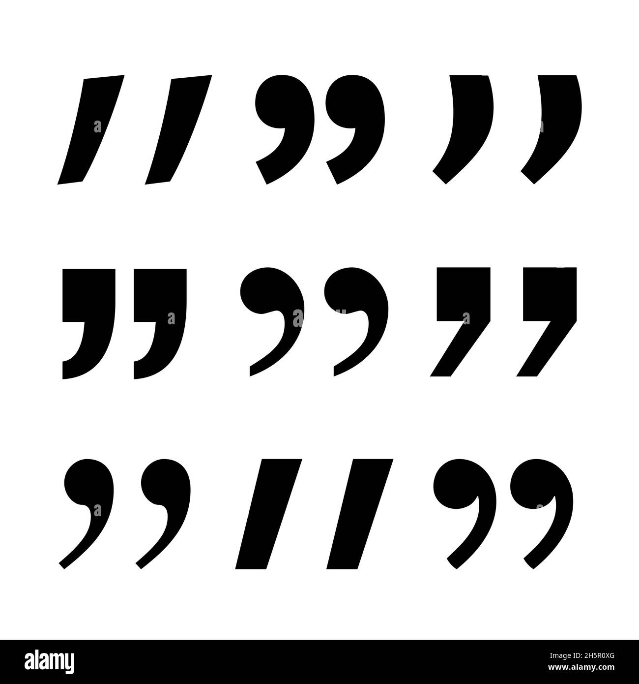 Quote vector icon, quotation double punctuation quotemark symbol ...