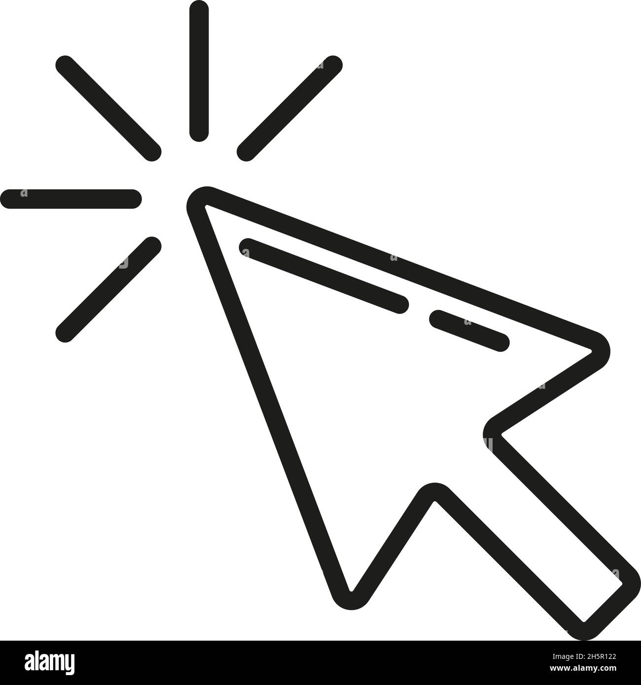 computer mouse arrow clicks in flat, vector illustration Stock Vector ...