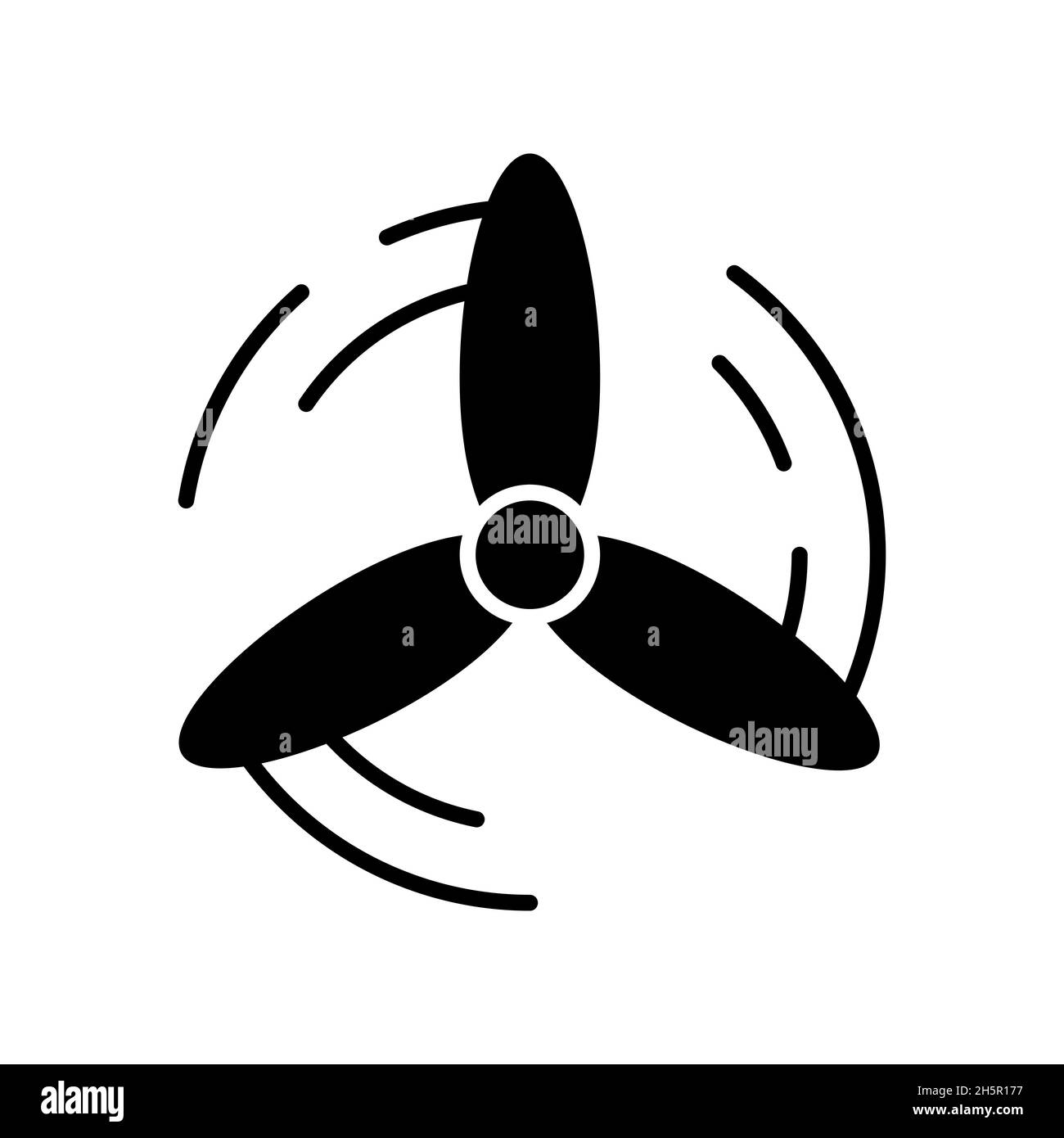 Propeller vector icon, airscrew aviation graphic illustration logo ...