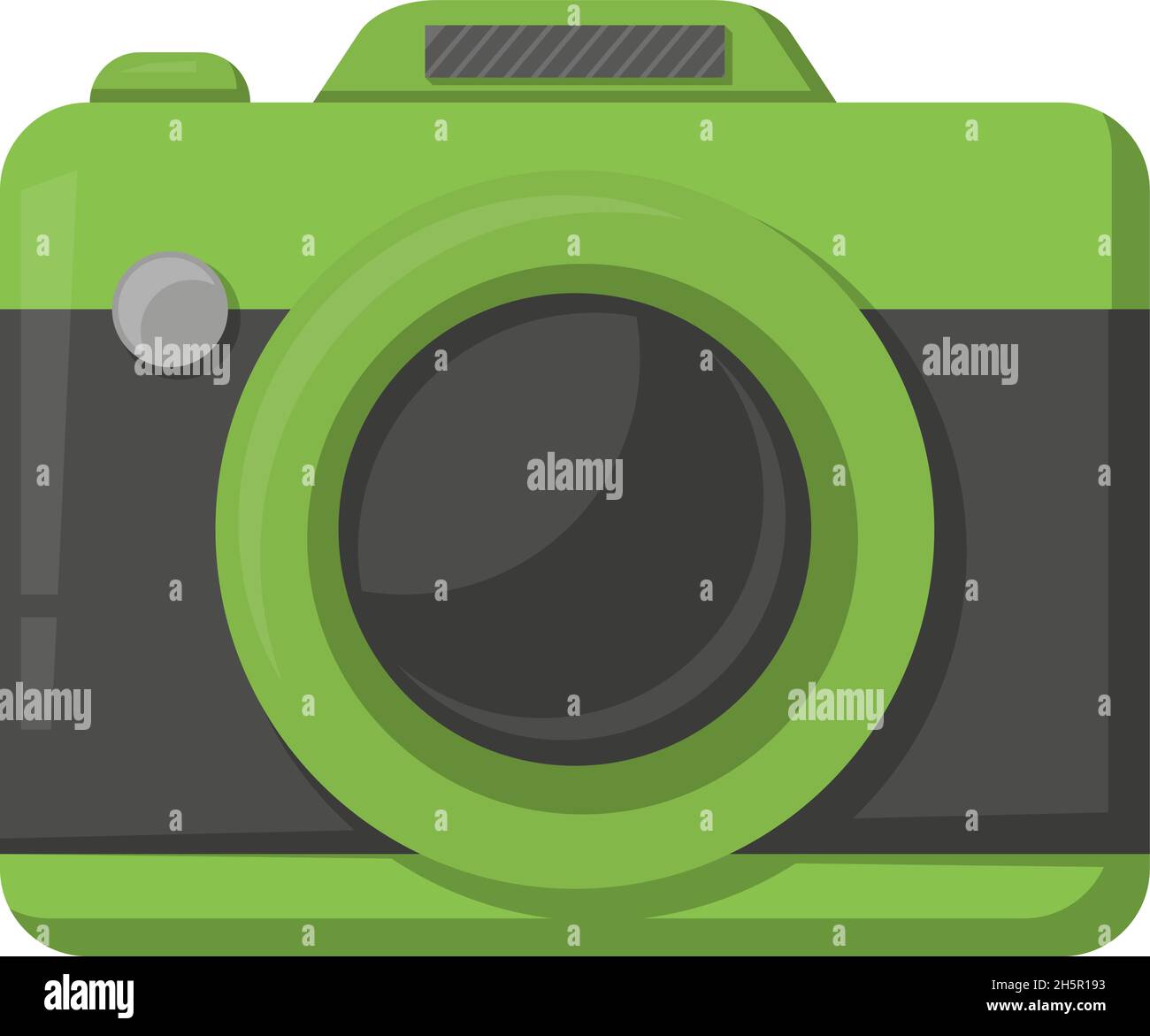 flat style pocket camera on white background, vector Stock Vector Image ...