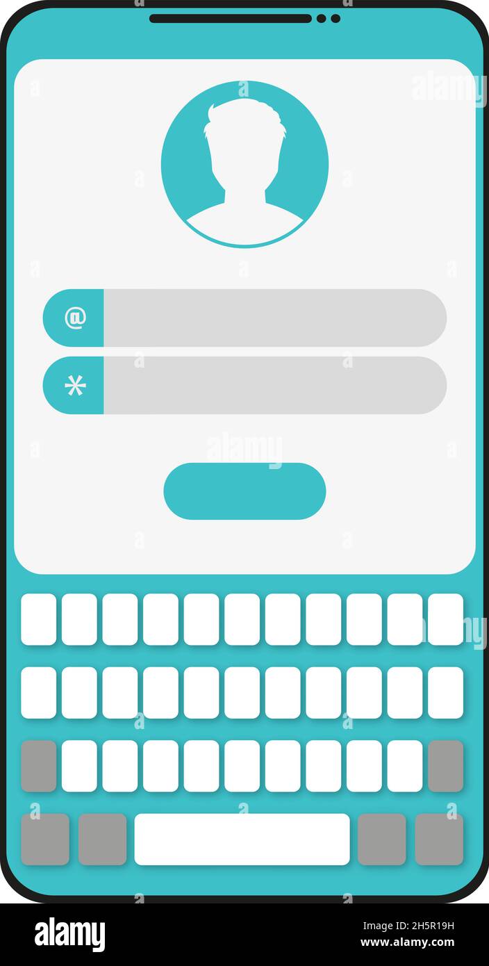 Sign in registration concept Cut Out Stock Images & Pictures - Alamy