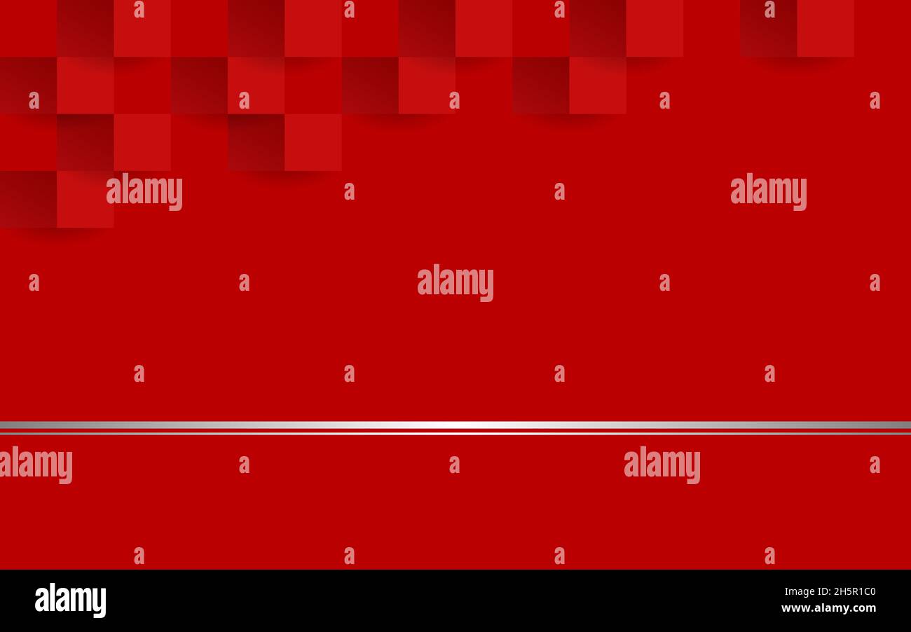 Red squares vector design background, geometric texture pattern ...