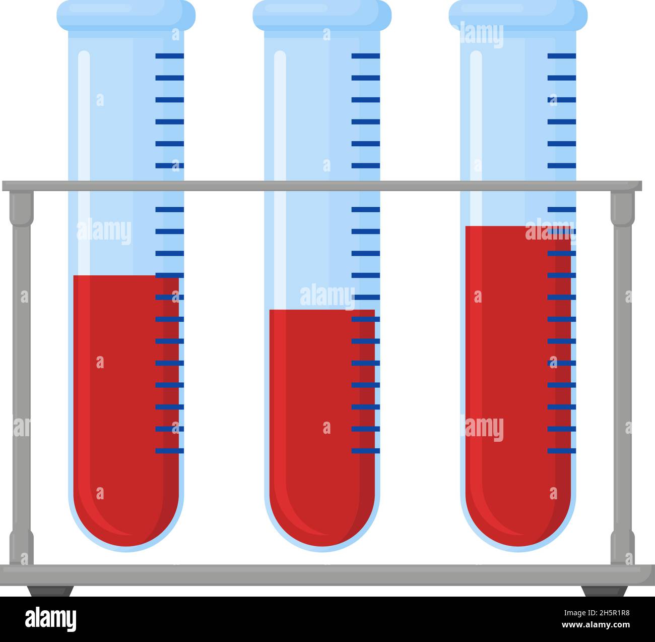 Tubes test blood vector Cut Out Stock Images & Pictures - Alamy