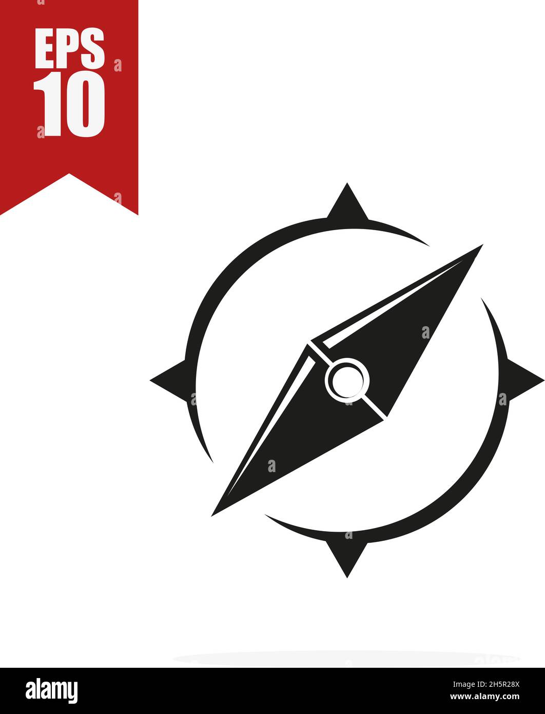 Black compass Stock Vector Images - Alamy