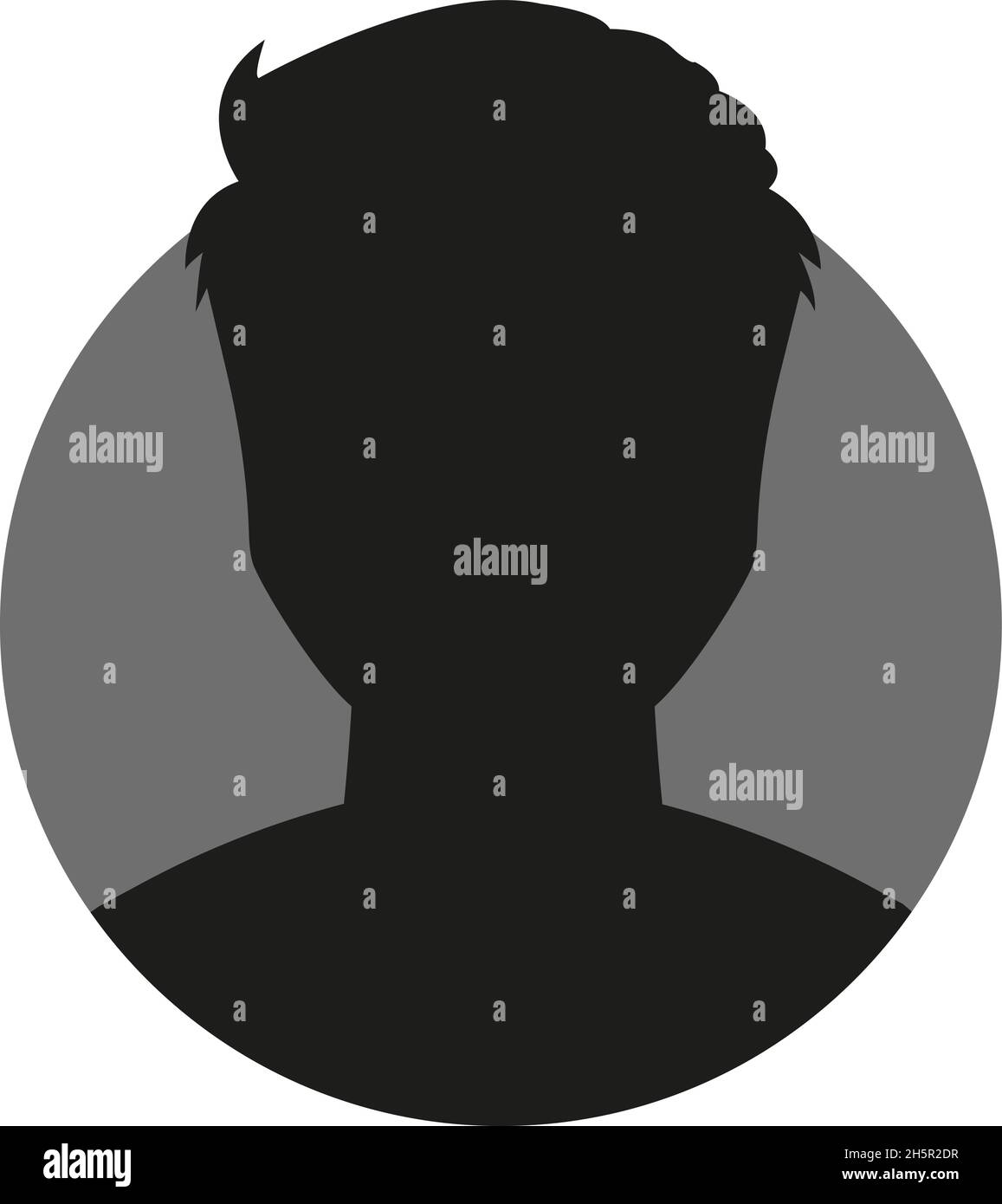 user contact icon in flat style, vector illustration Stock Vector Image ...