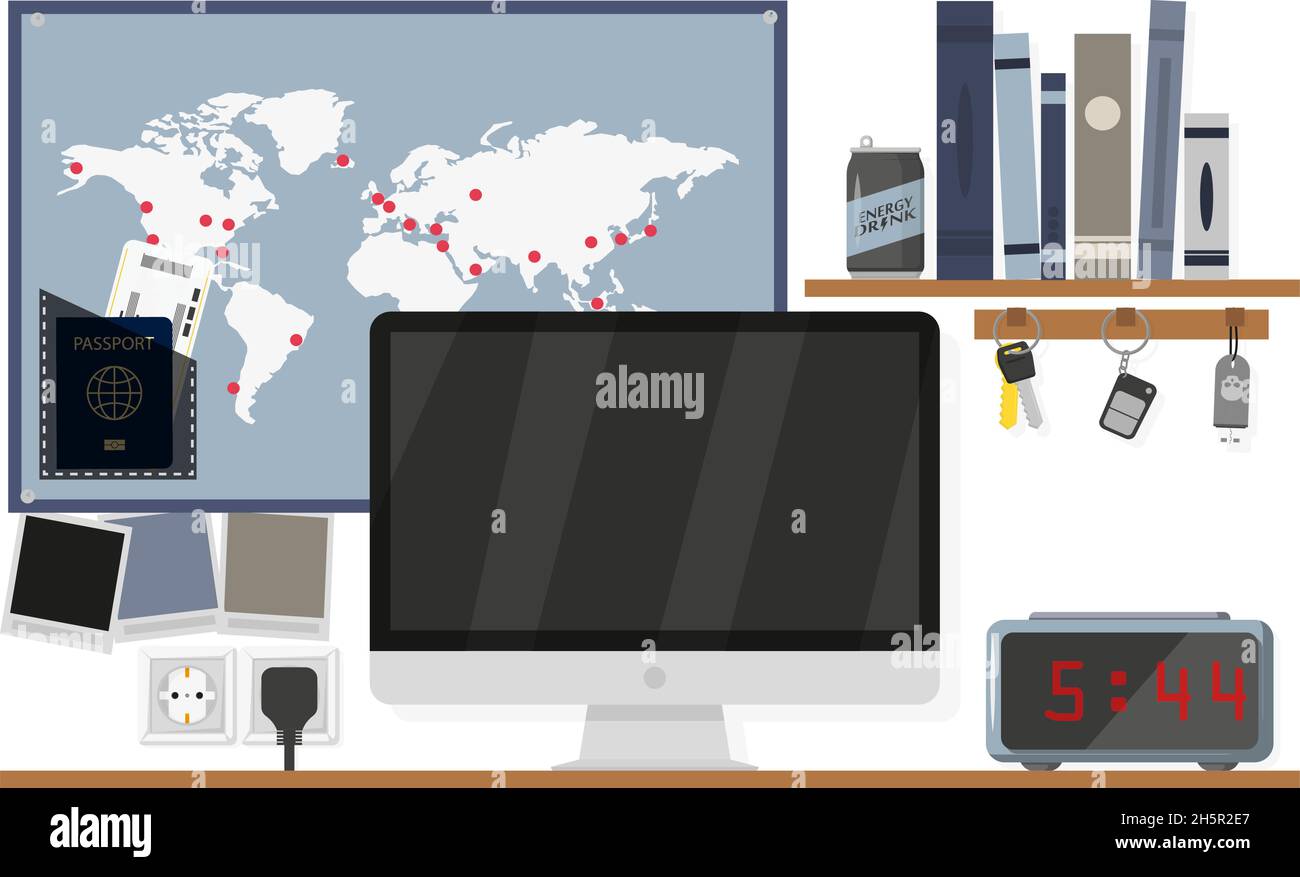 Workplace graphic designer in Cut Out Stock Images & Pictures - Alamy