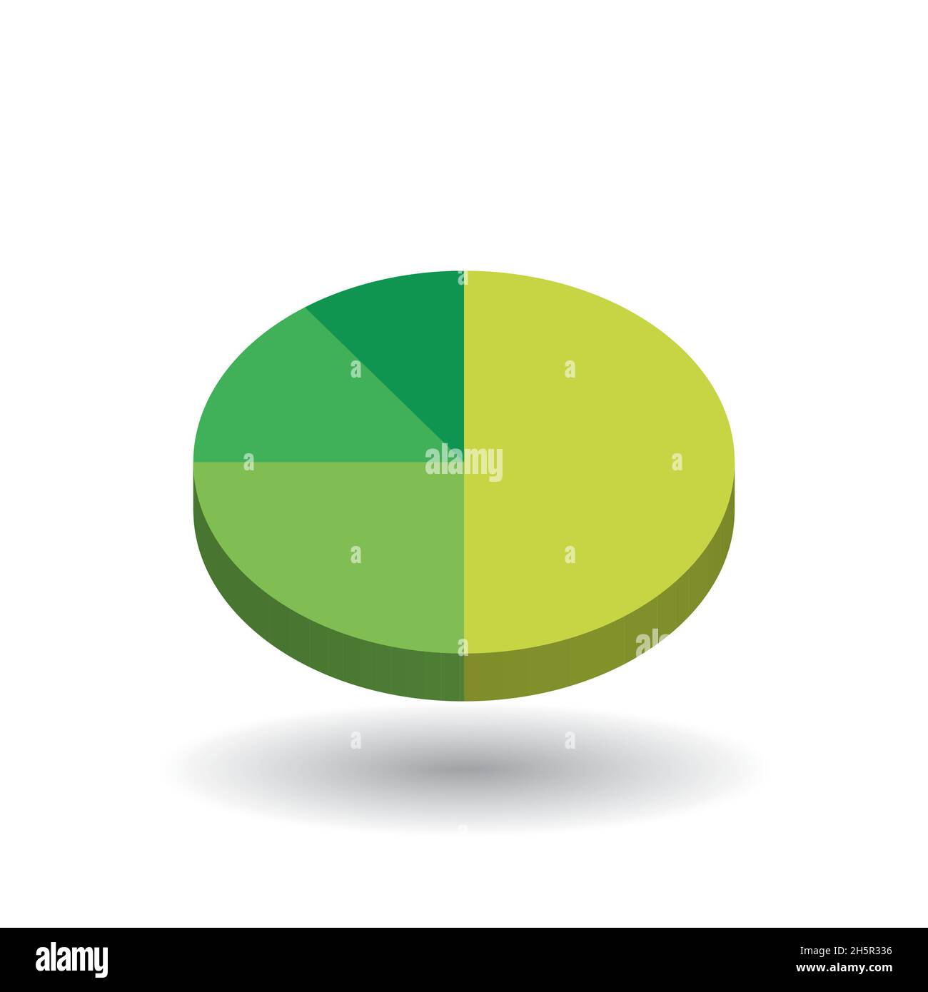 Green pie chart design element Stock Vector Image & Art - Alamy