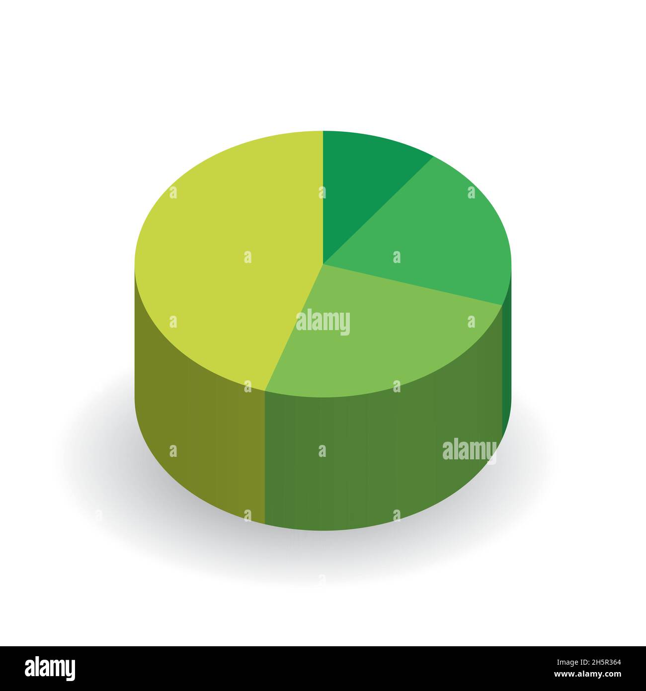 Green pie chart design element Stock Vector Image & Art - Alamy
