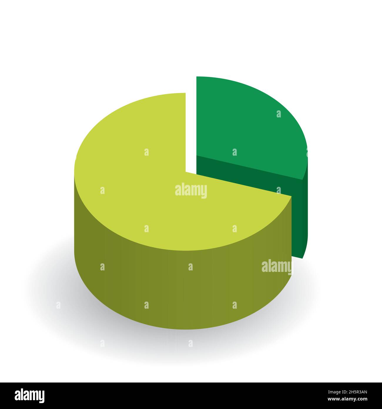 Green pie chart design element Stock Vector Image & Art - Alamy