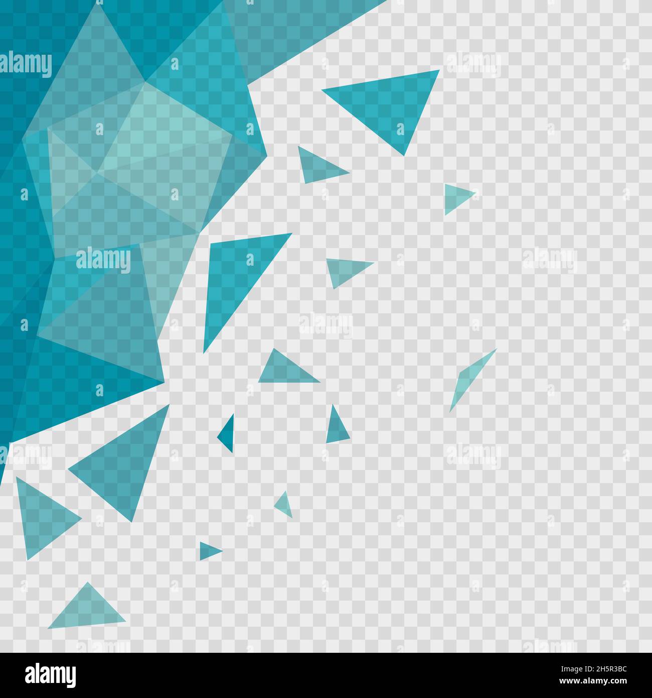 blue transparent triangular polygons background, flat vector ...