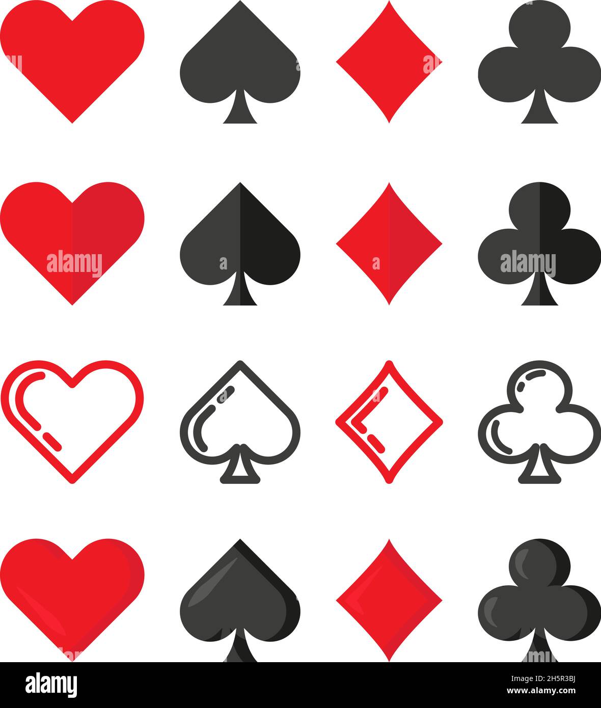 Card suit Cut Out Stock Images & Pictures - Alamy