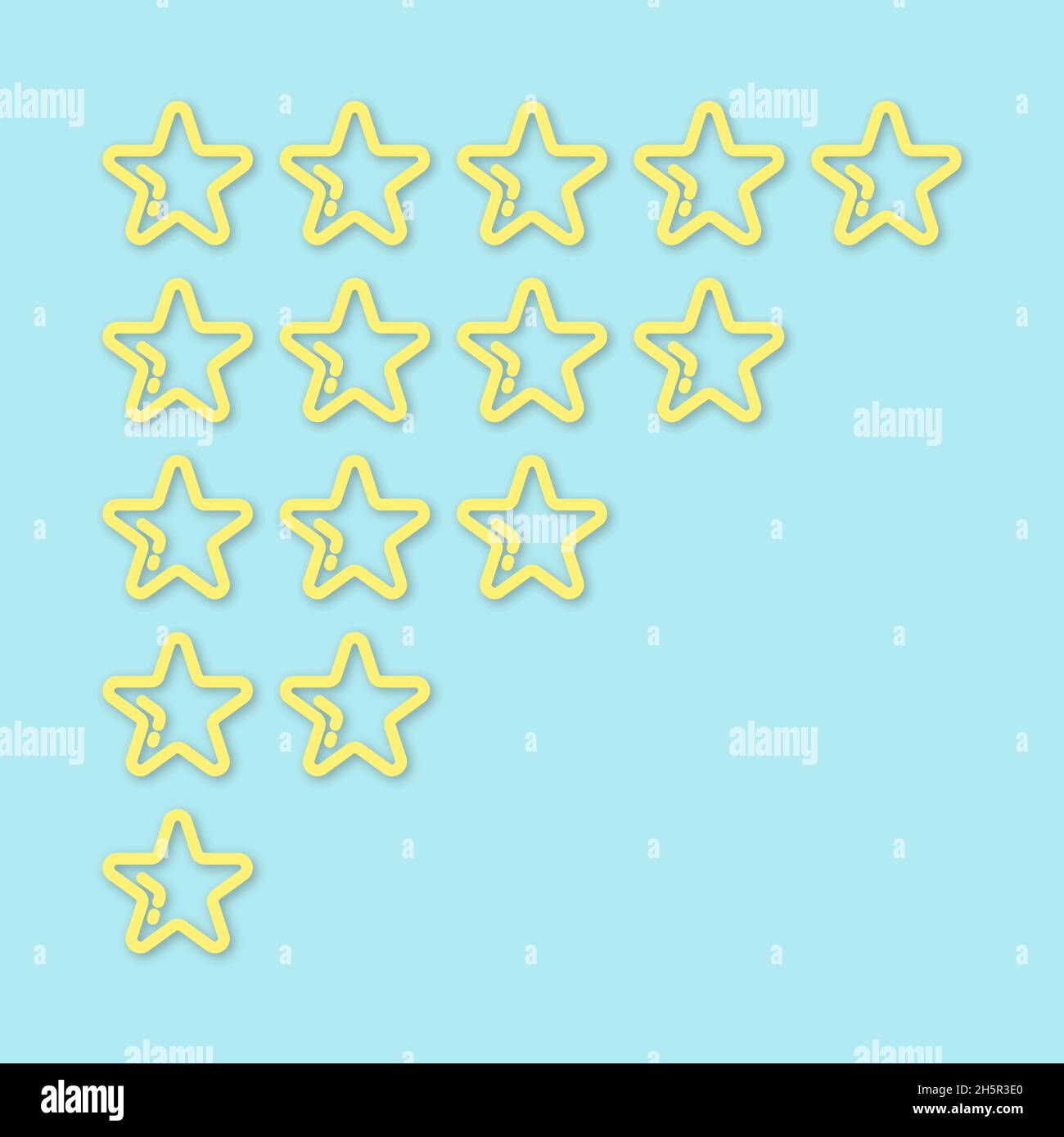 Set stars game score Stock Vector Images - Alamy