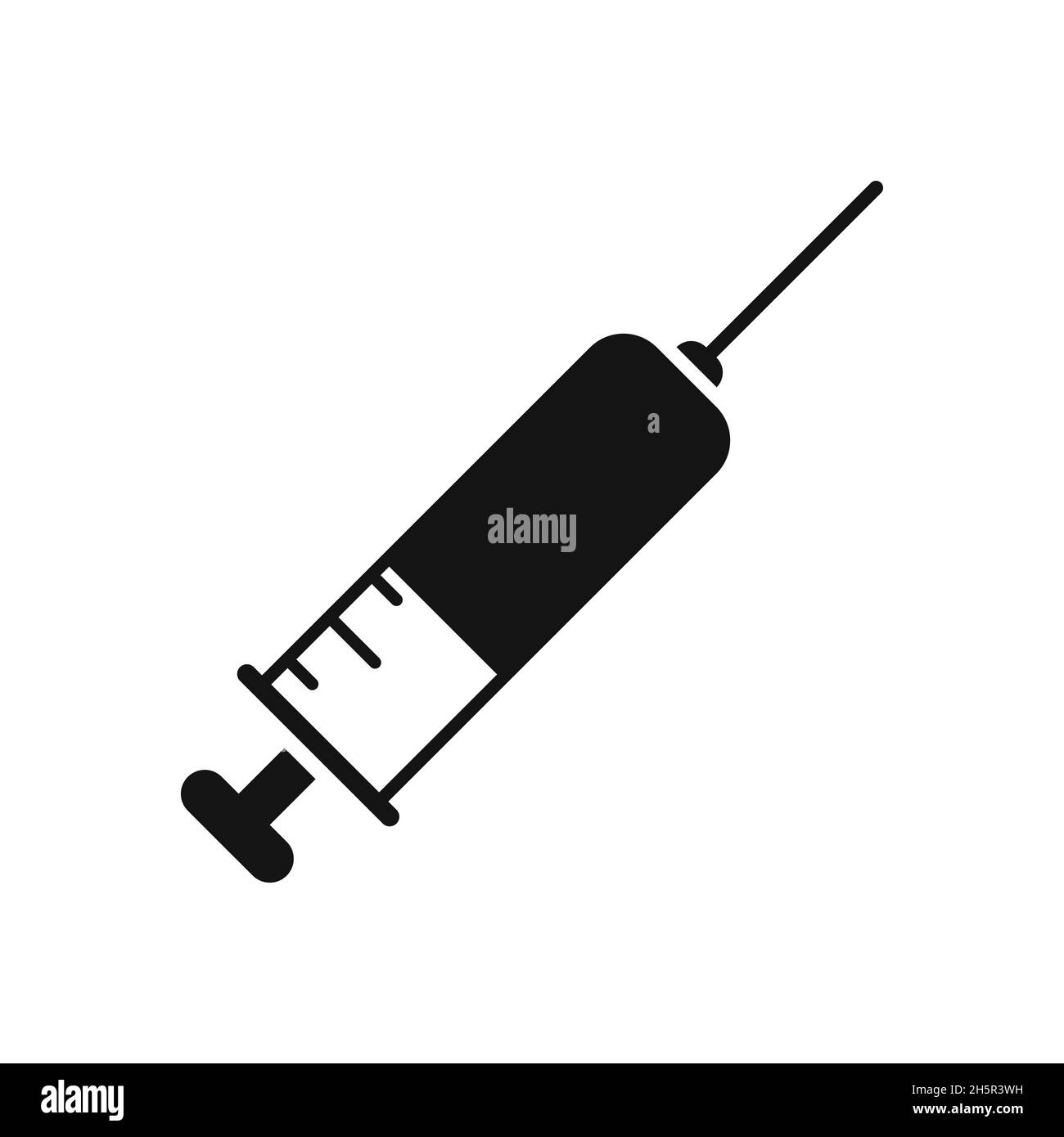 Syringe vector icon, medical health care vaccine injection tool ...