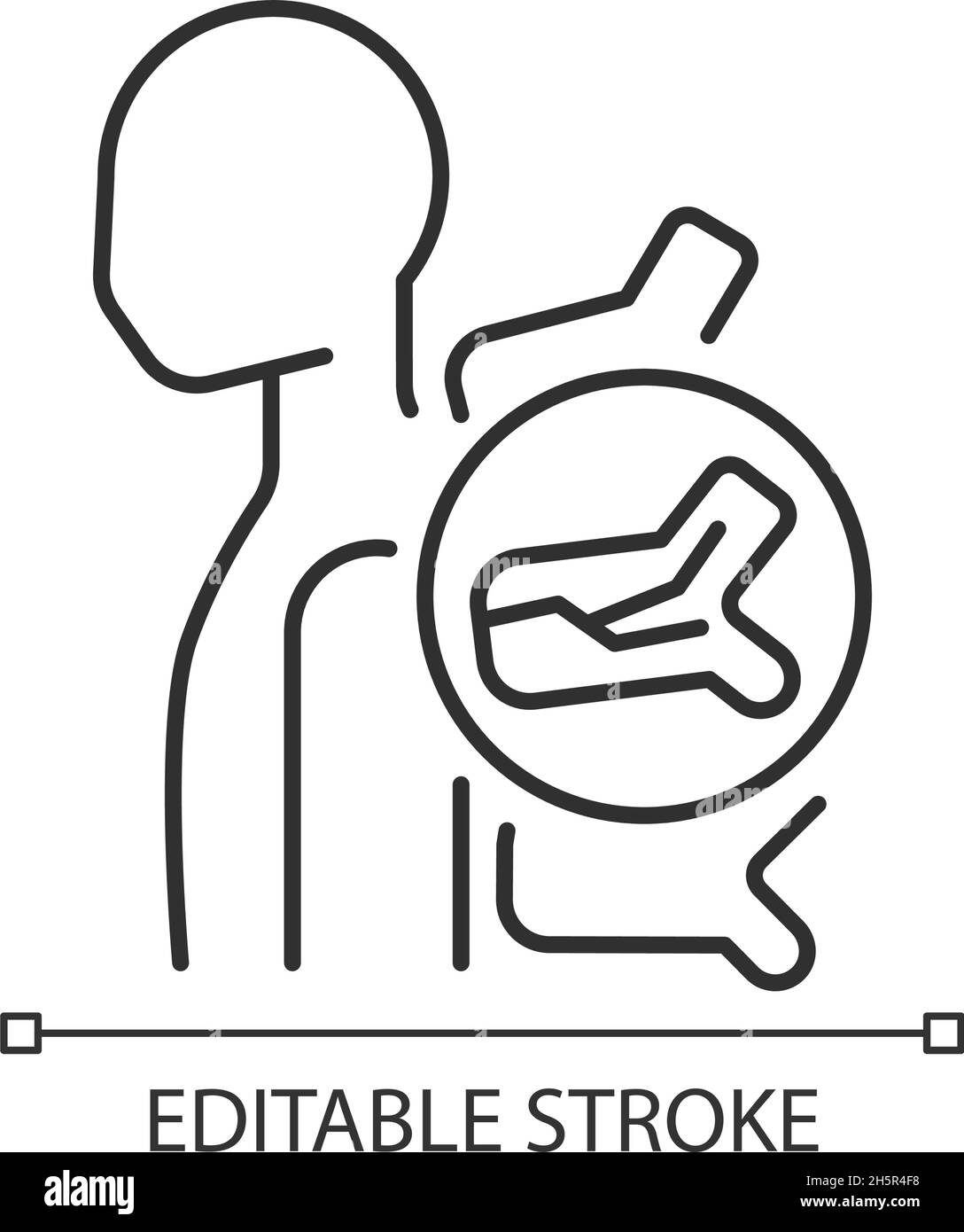 Spinal fracture linear icon Stock Vector Image & Art - Alamy