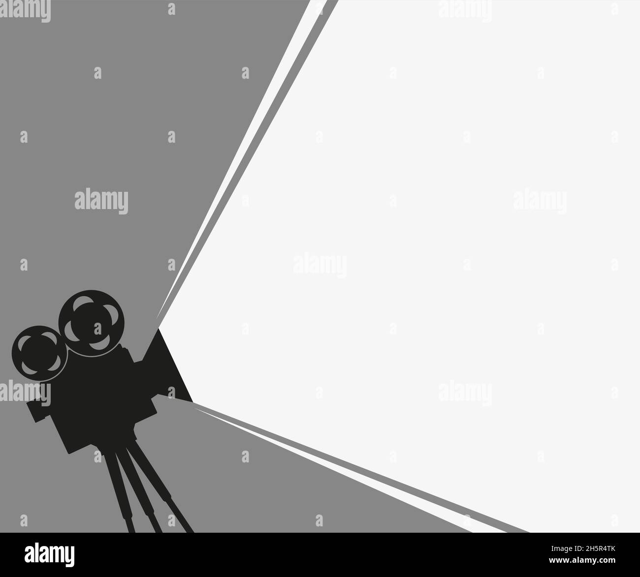 black and white retro cinema icon, vector illustration Stock Vector ...