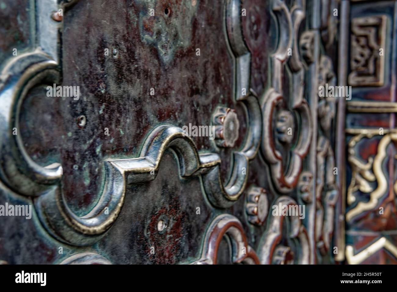Decorated wall, Taj Mahal Stock Photo - Alamy