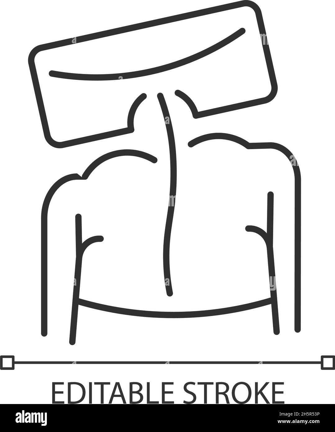 Rib hump linear icon Stock Vector Image & Art - Alamy