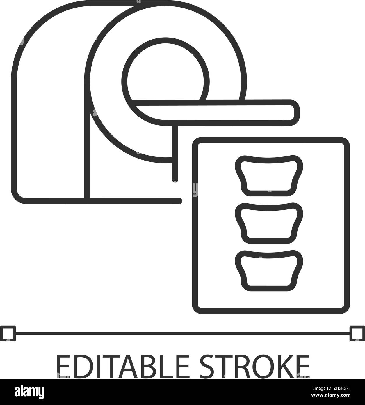 Mri scan backbone Stock Vector Images - Alamy