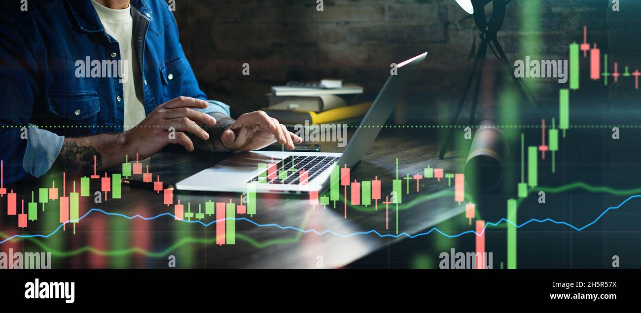 Cryptocurrency on laptop screen hi-res stock photography and images - Alamy