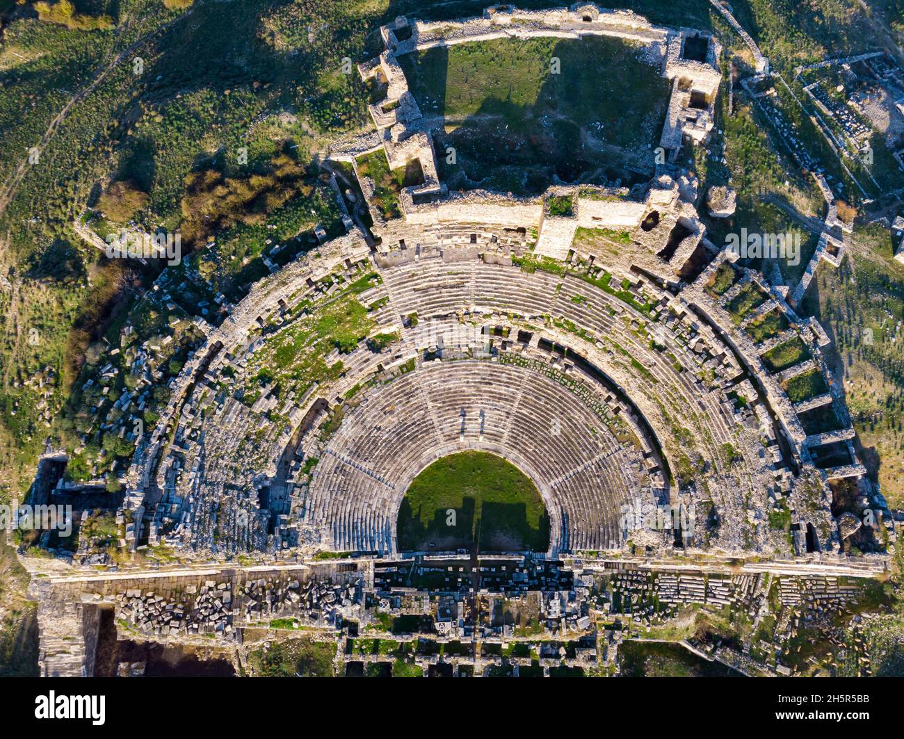 Ancient roman theater at Miletus in Turkey Stock Photo - Alamy