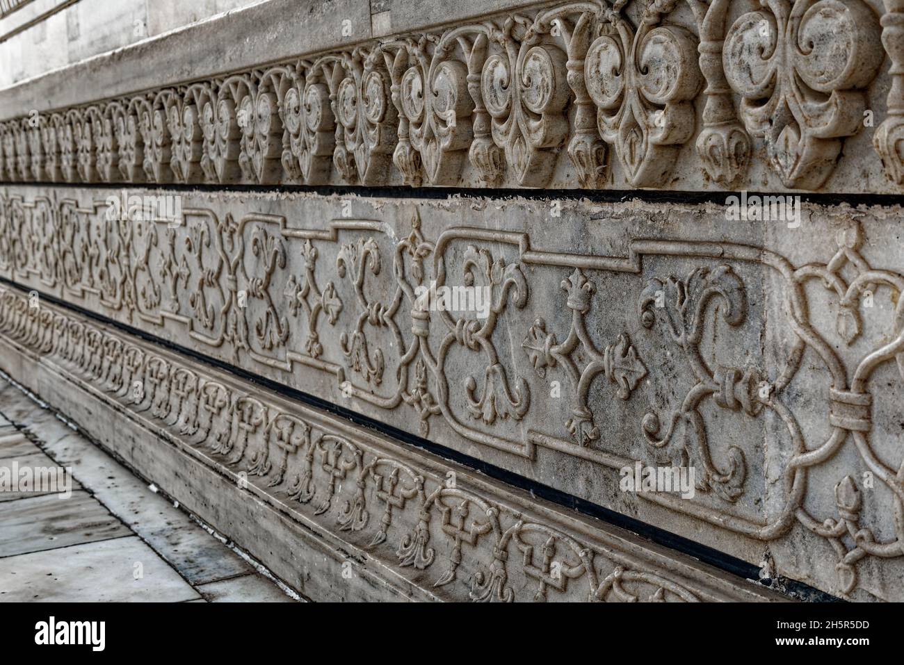 Base Marble decoration, Taj Mahal Stock Photo - Alamy