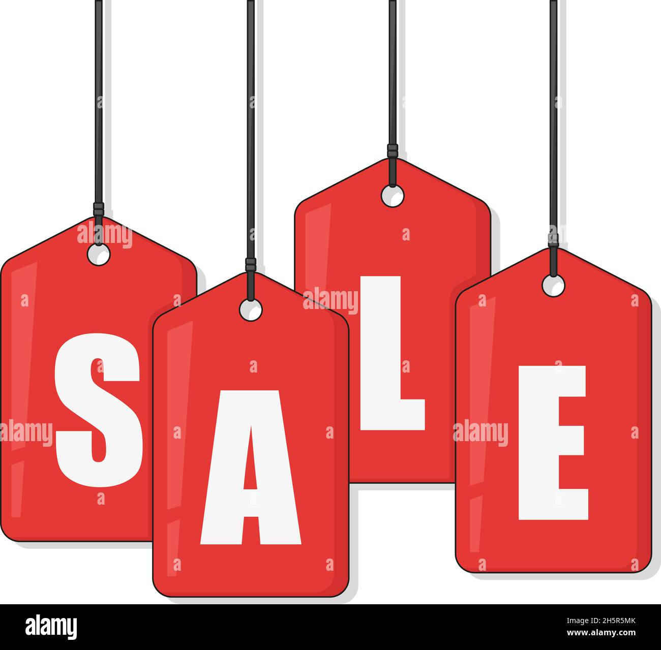 colored labels with letters SALE text, vector illustration Stock Vector ...