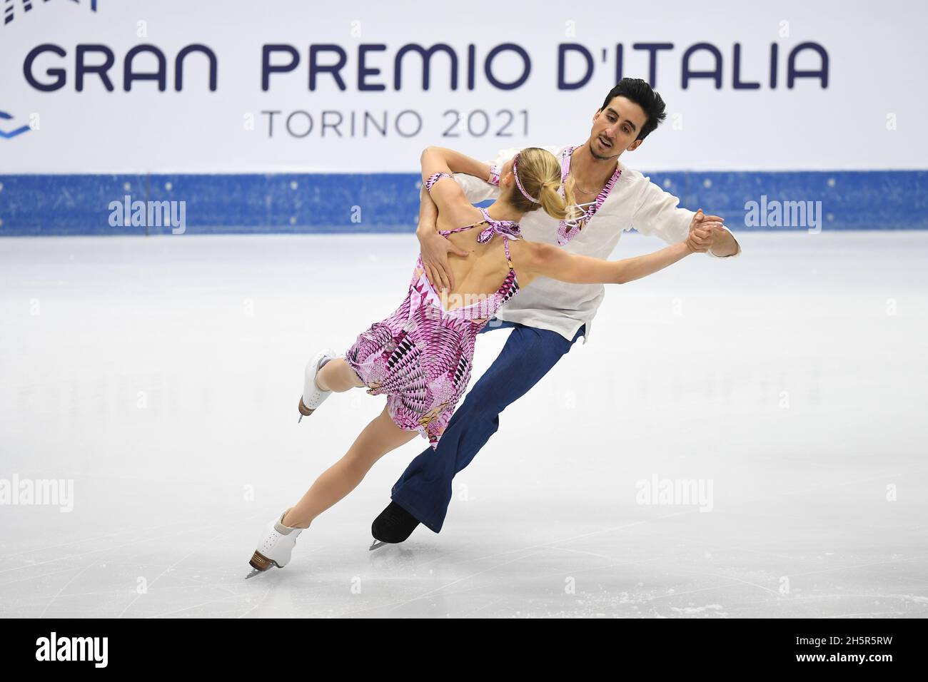 Carolina MOSCHENI & Francesco FIORETTI, Italy, during practice, at the ...