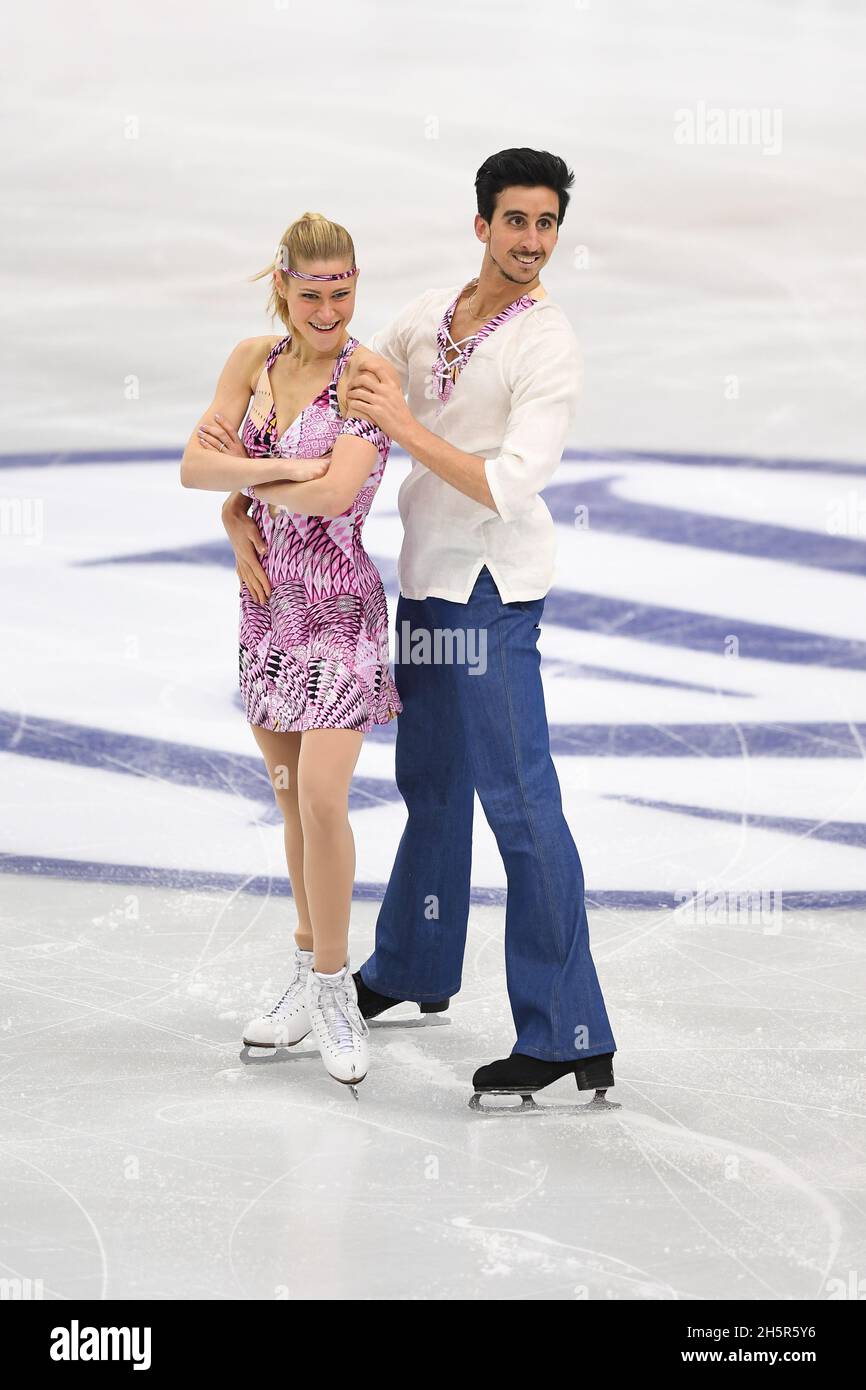 Carolina MOSCHENI & Francesco FIORETTI, Italy, during practice, at the ...