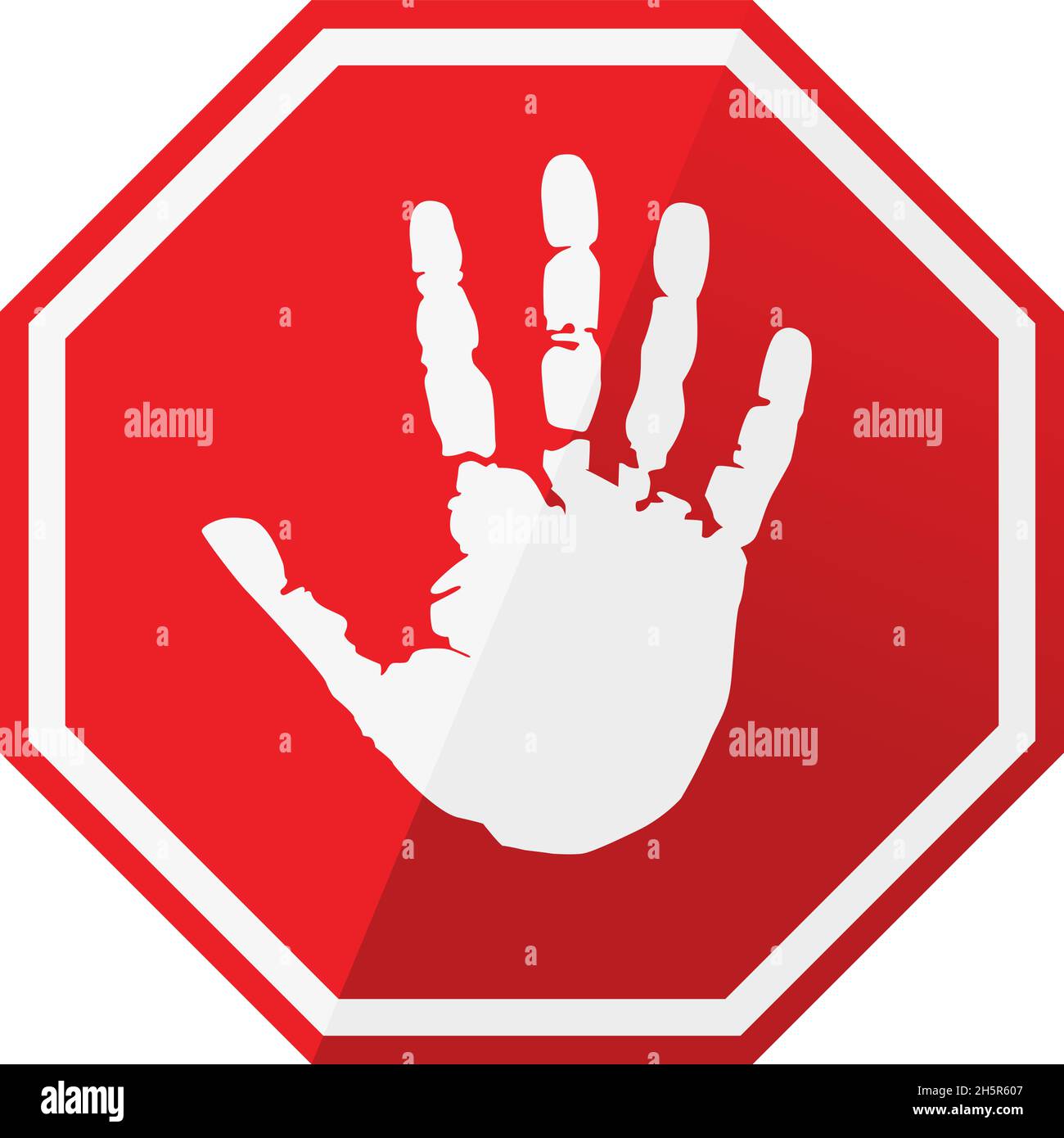 Hand Stop Sign Clipart
