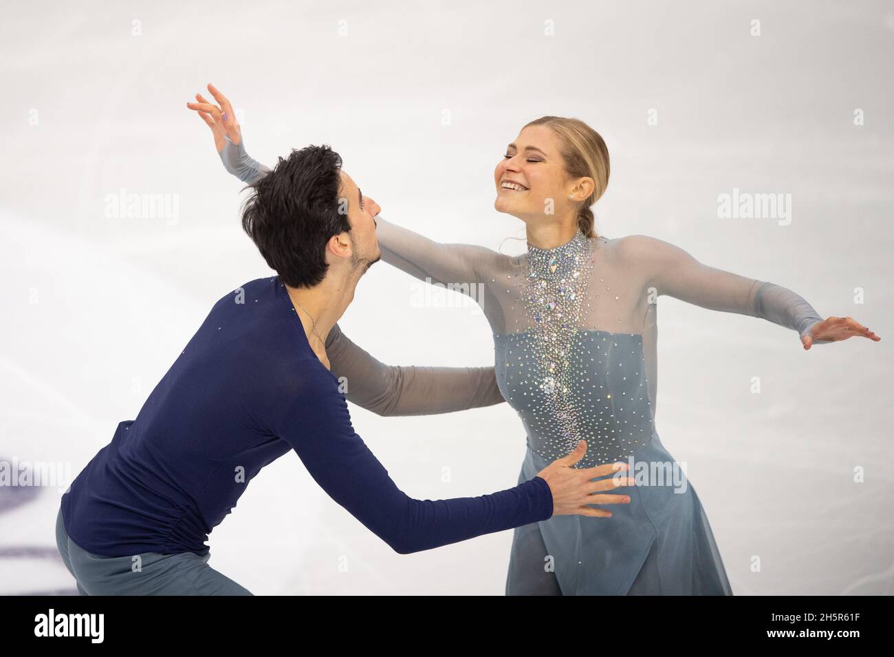 Carolina MOSCHENI & Francesco FIORETTI, Italy, during practice, at the ...