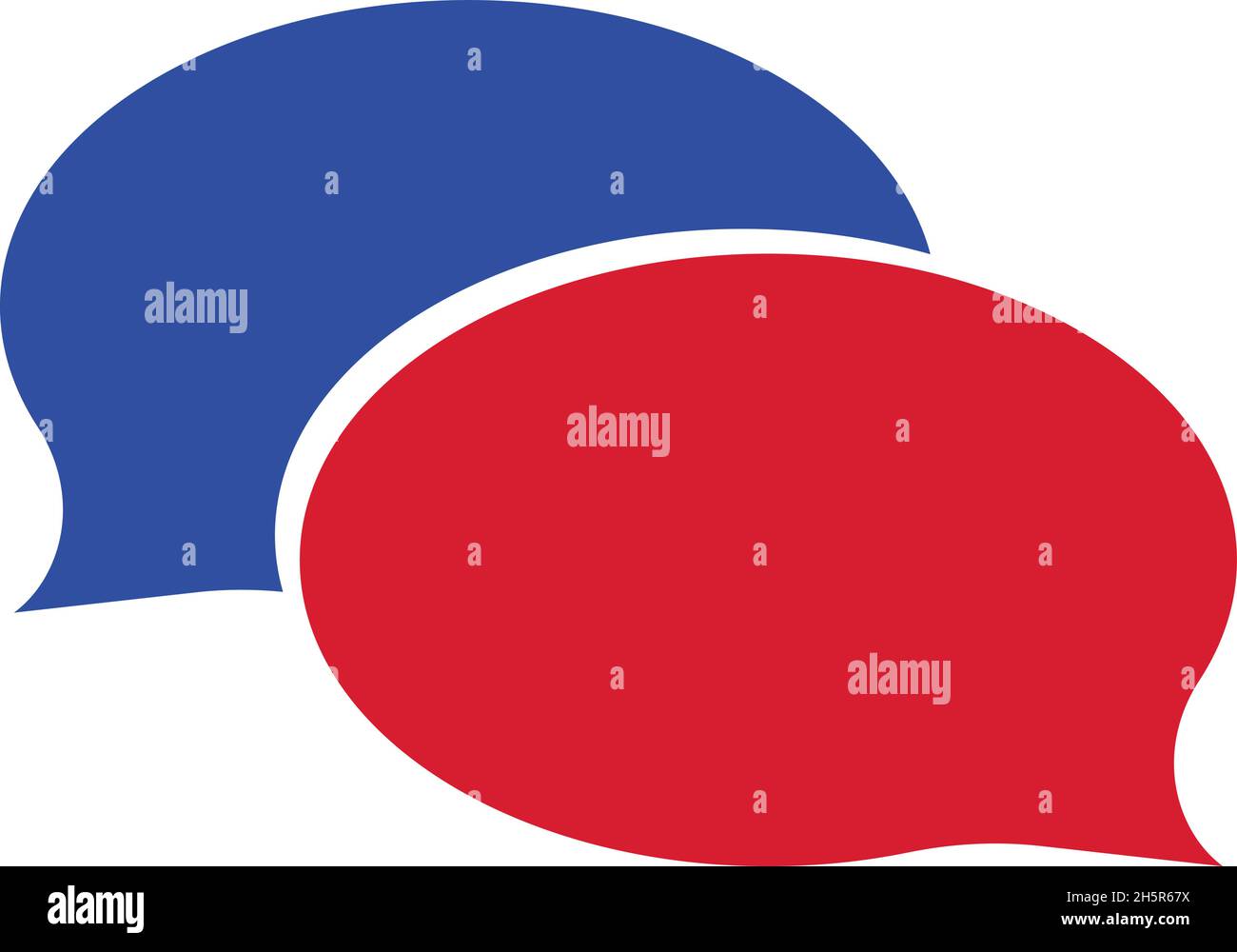 colored icon bubbles chat on white background, vector Stock Vector ...
