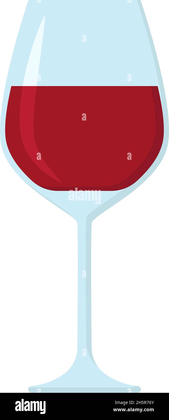 Champagne in glass flat Stock Vector Images - Alamy