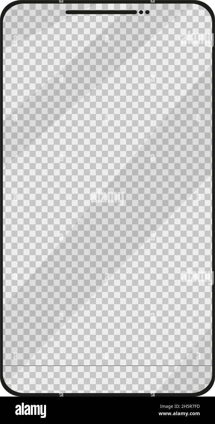 Transparent screen phone on Stock Vector Images - Alamy