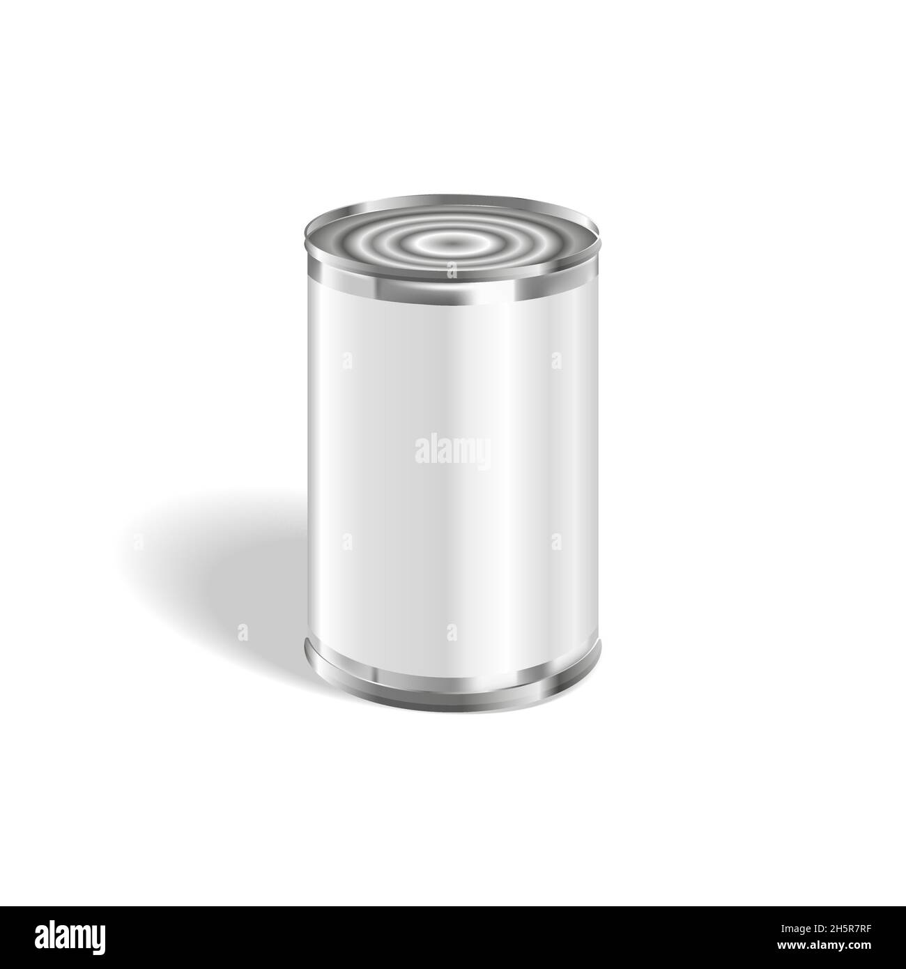 Canned food, conserve jar, realistic packaging illustration, vector ...